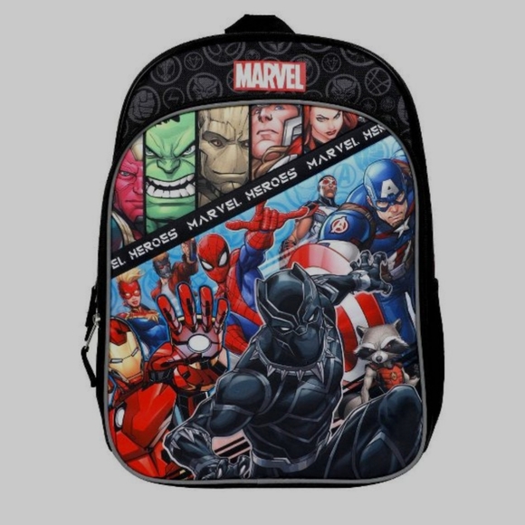 Marvel | Bags | Marvel Avengers Universe 6 Backpack Black | Poshmark